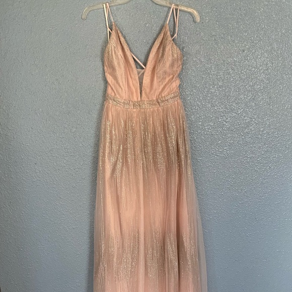 Fashion Nova | Dresses | Pink Light Pink And Silver Dress | Poshmark